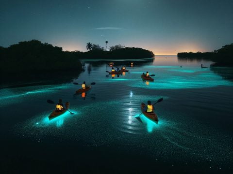 Kayaking With Bioluminescent Algae in the Indian River Lagoon